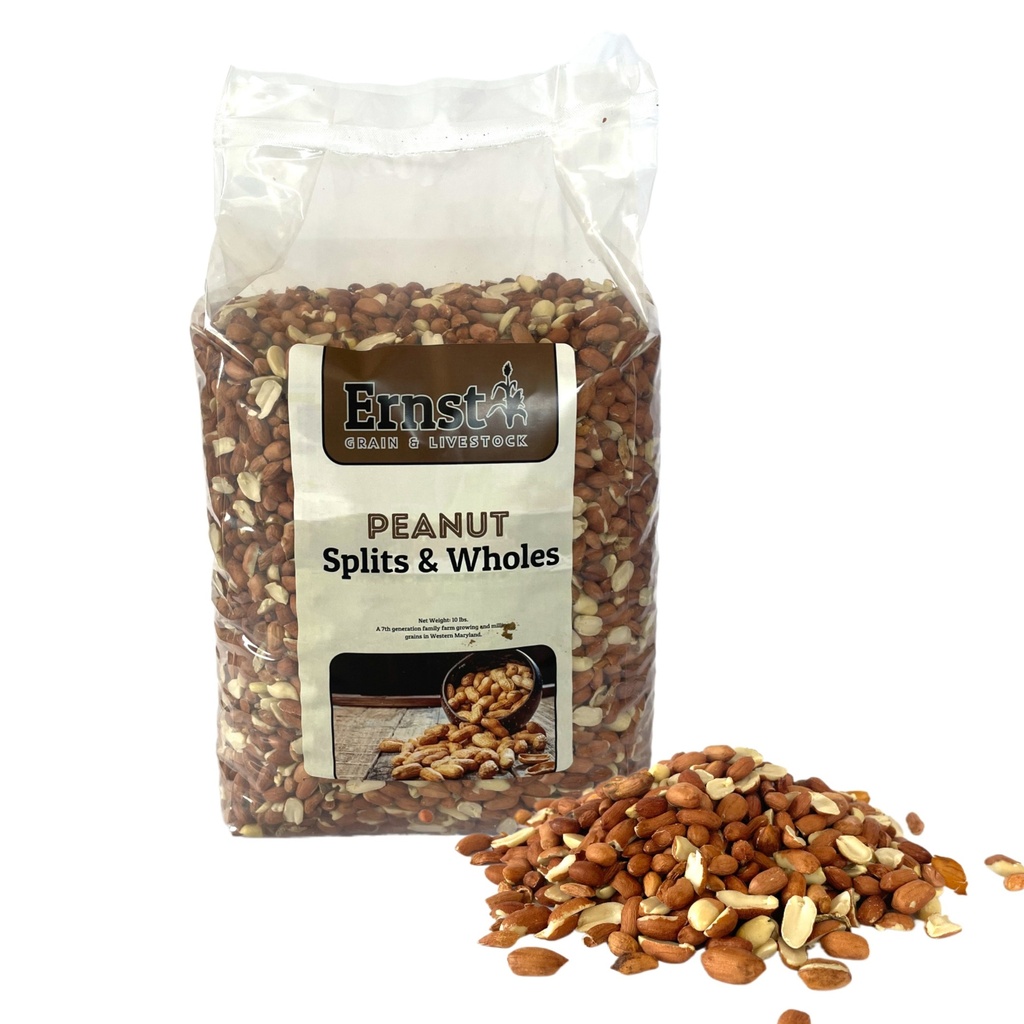 Non-GMO Peanuts Splits & Wholes 10lb | Ernst Grain B2B